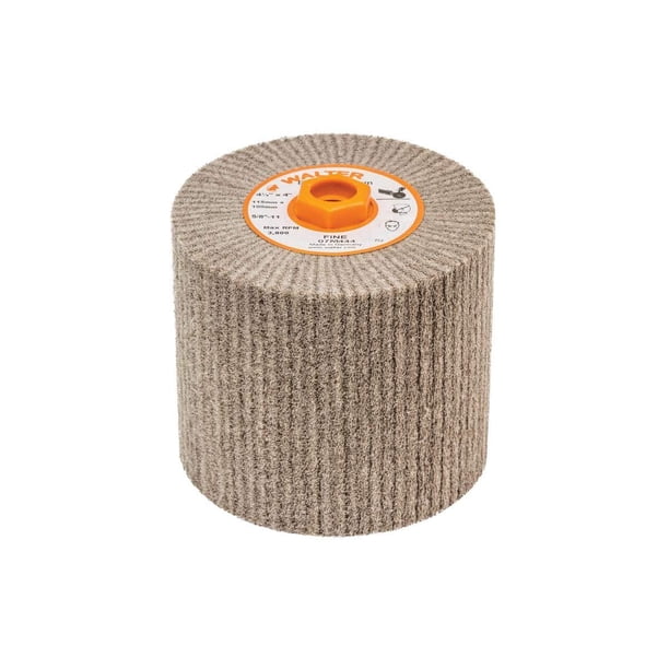 Walter 07M444 Blendex Linear Finishing Abrasive Drum - Fine Grit, 4-1/2 ...