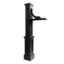 Mayne Woodhaven 22" x 8" x 57" Traditional Black Polyethylene Address ...