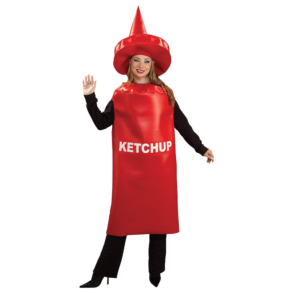 Adult Ketchup Bottle Halloween Costume