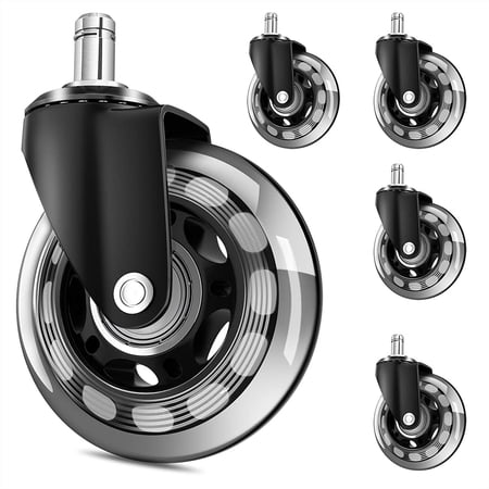 YERDGARY Office Chair Caster Screw-in Wheel Office Chair Leg, 360 ...