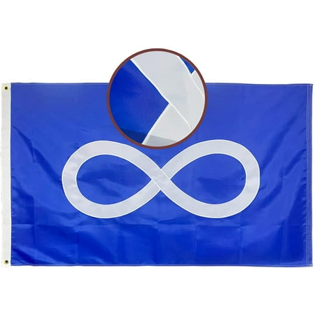 Rhungift Premium Blue Metis Nation Flag 3x5 Ft, Double Sided Longest ...