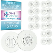 GMS Optical Round Screw-in Silicone Nose Pads for Glasses – 9mm ...