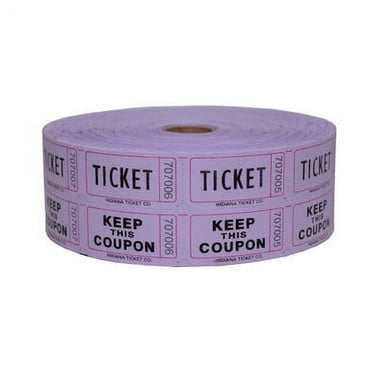 Double Roll Raffle Tickets, Assorted, 500ct - Walmart.com