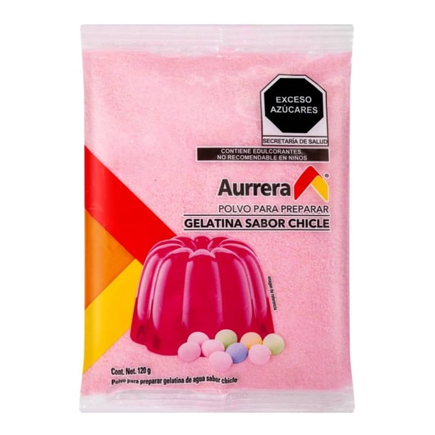 Polvo para preparar gelatina Aurrera chicle 120 g | Bodega Aurrera en línea