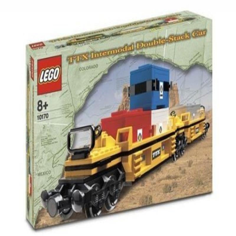 LEGO TTX Intermodel Double-Stack Car Train (10170) - Walmart.com