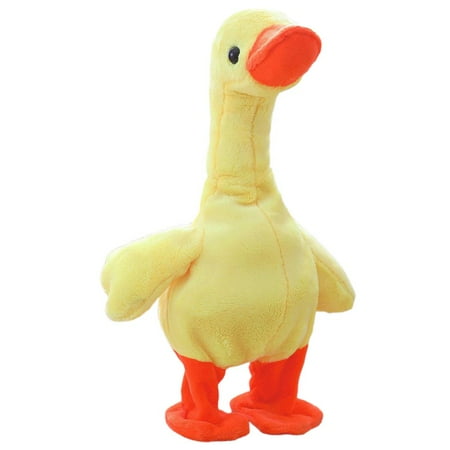 Lifting neck duck plush toy screaming pulling neck little walking toy ...