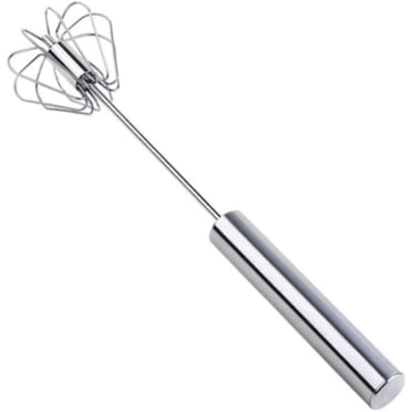 Semi-Automatic Egg Whisk - 12 Inch Stainless Steel Hand Push Whisk for ...