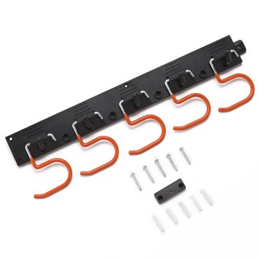 Rubbermaid Fast Track Wall Mounted Garage Storage Utility Multi Hook (6 Pack) - Walmart.com