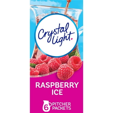 Crystal Light Raspberry Iced Tea, Sugar-Free, Naturally Flavored, 6 ...