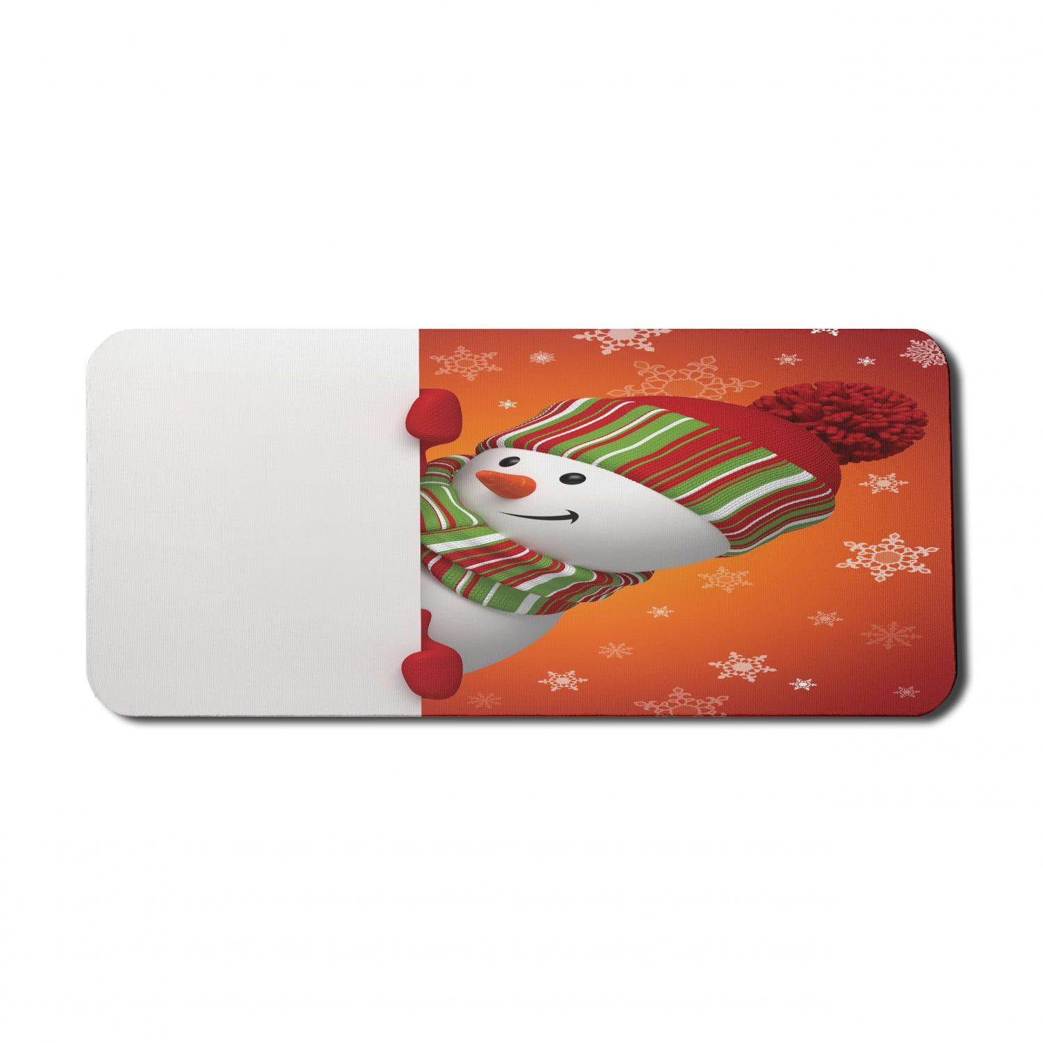 Christmas Computer Mouse Pad, Snowman Mittens and Hat Scarf New Year ...