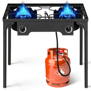 GoDecor Portable 75,000 BTU Outdoor Single Burner Propane Gas Stand LP ...