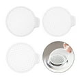 4 Pieces ABS Shower Drain Cover Set Hair Catcher For Sink Tub Modern ...