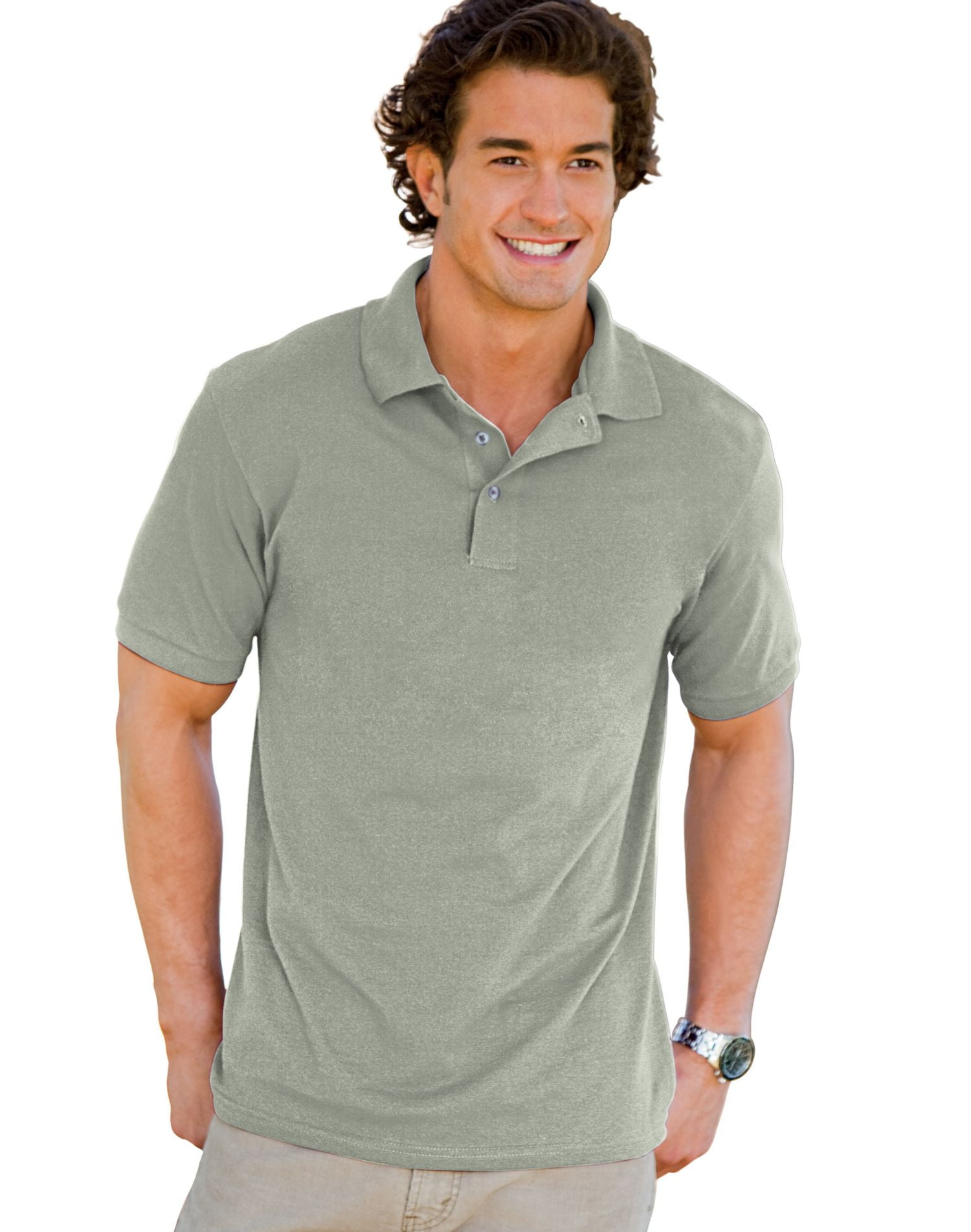 Hanes Men's ComfortSoft Piqu Polo - Walmart.com