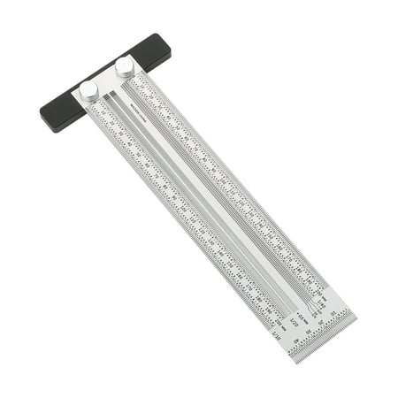 Stainless Steel Marking Line Ruler T-Shaped Hole/Right Angle Scribing ...