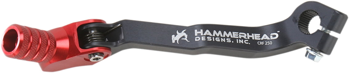 Hammerhead Designs Shifter Lever Kit with Knurled Shifter Tip Black/Red ...