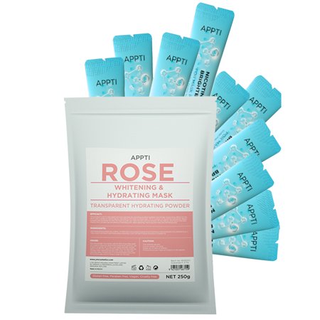 APPTI 250g Rose Whitening Hydrating Mask Powder Transparent Hydrating ...