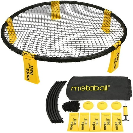 Mini volleyball game with net, 3 balls, carry bag - team sports game on ...