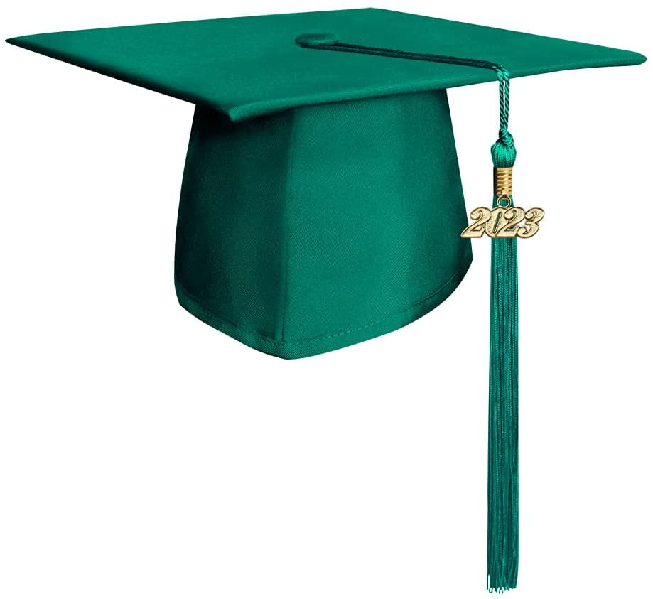 Endea Graduation Matte Cap & Tassel (Emerald Green, 2023) - Walmart.com