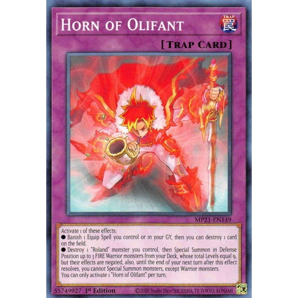 YuGiOh 2021 Tin of Ancient Battles Common Horn of Olifant MP21-EN149 ...