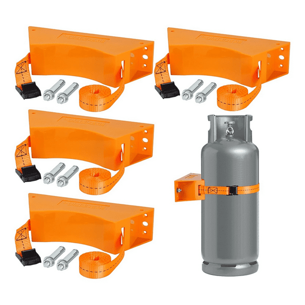 Qtmnekly 4 Piece Propane Tank Holder, Cylinder Holder, Propane Tank ...