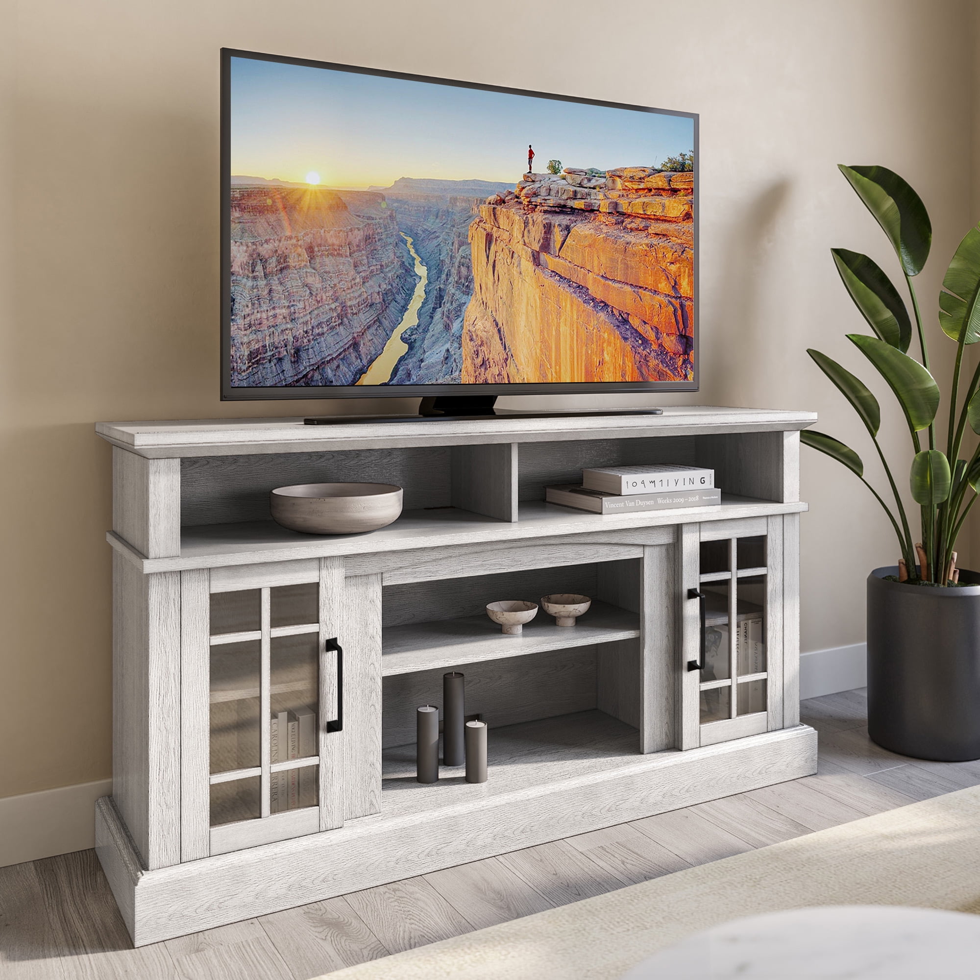 BELLEZE TV Stand Media Entertainment Center - Astorga (Sargent Oak ...