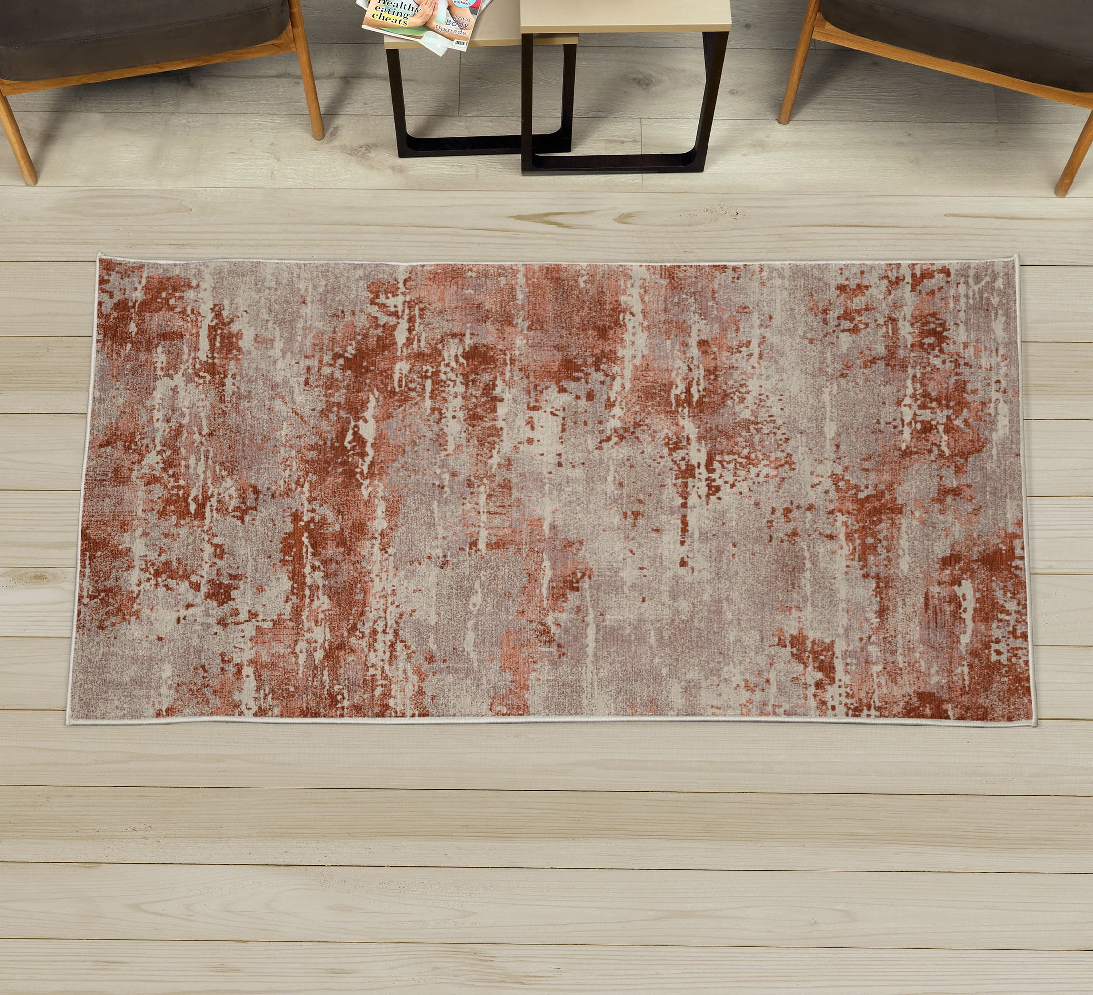 Modern Decorative Rug, Abstract and Grunge Composition of Splash Look ...
