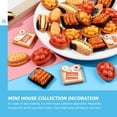 24 Pcs Doll Food Model Tiny Cake Toppers Miniture Decoration Miniature ...