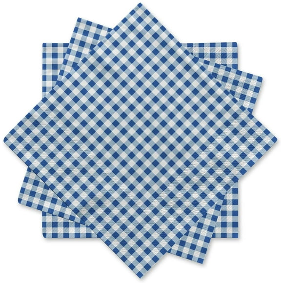 Plaid Paper Napkins