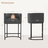 Dycanpo 27" H Modern Bar Stools Set of 3 with Back and Arms, for Home ...