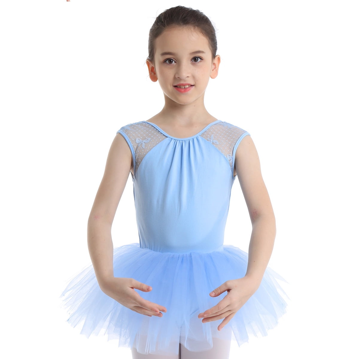 MSemis Kids Girls Ballet Dance Gymnastic Leotard Tutu Dress Dancewear ...