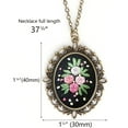 Yesfashion Embroidery Pendant Kit Embroidered Pendant Necklace With ...