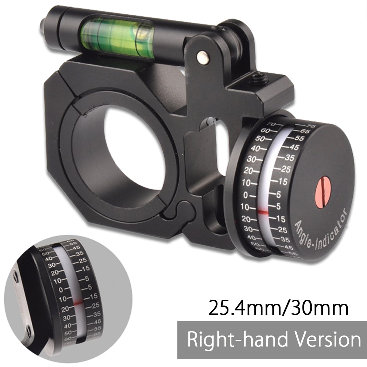 Right-hand 25.4/30mm Ring Angle Degree Indicator (ADI/ACI) Scope Mount ...