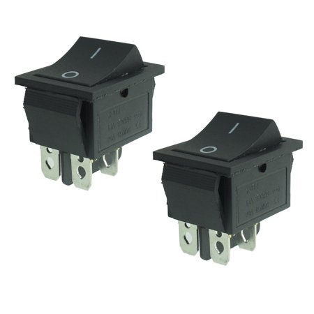 250V/16A 125V/20A AC Double Pole Single Throw DPST O/F Rocker Switch 2 ...