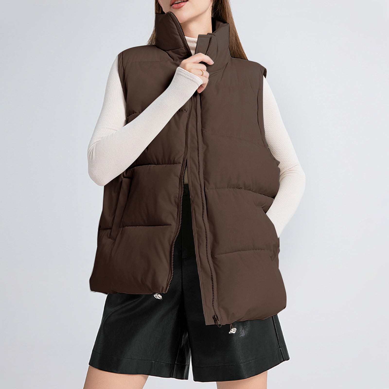 Click here for Mevxay Womens Puffer Vest Sleeveless Winter Quilte... prices