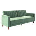 DHP Pin Tufted Transitional Futon, Light Green Velvet - Walmart.com
