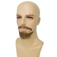 HPO | Adult Men's Fake Halloween Goatee Style Beard Brown Costume ...