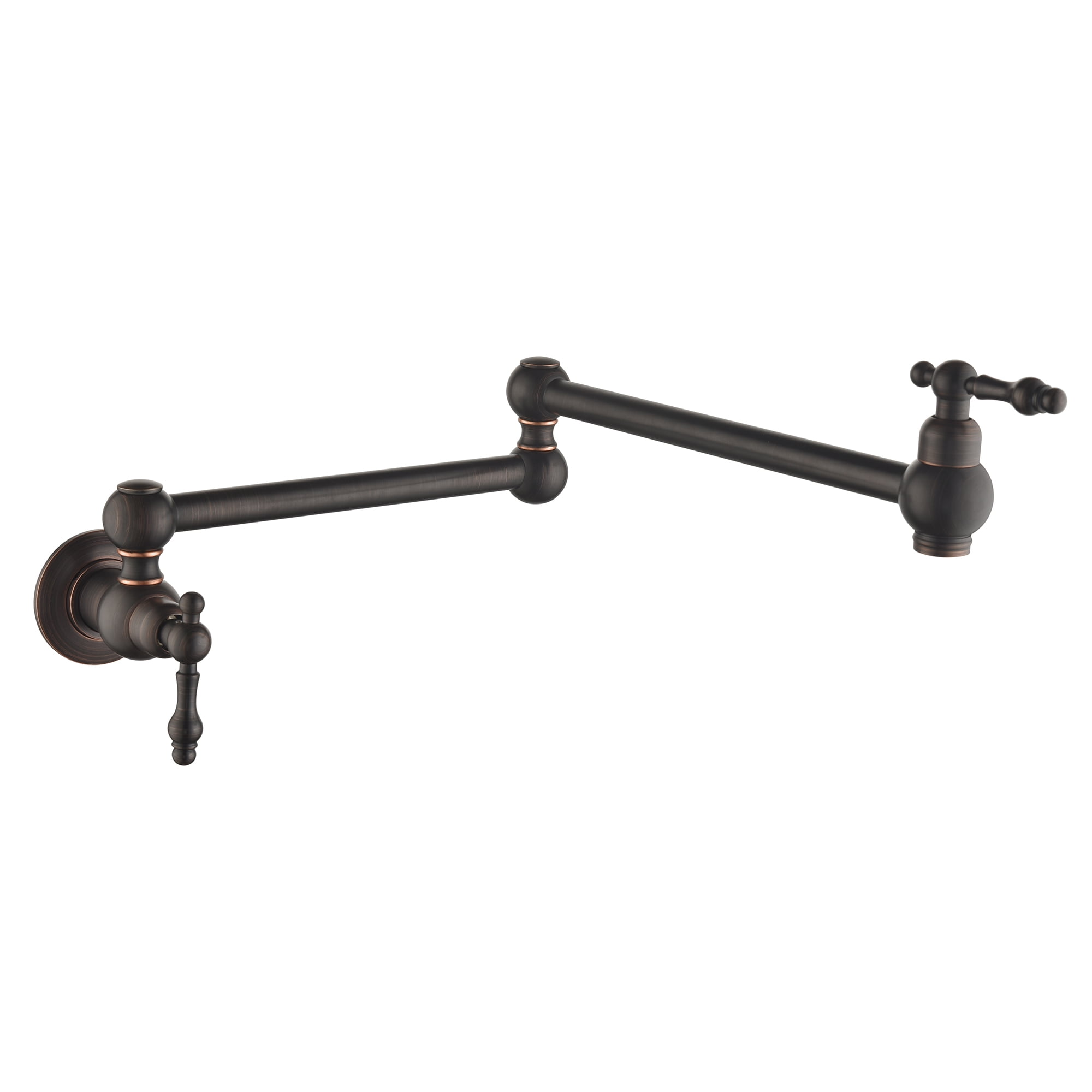 Folding Stretchable with Double Joint Swing Arm Single Hole, Brass Wall ...