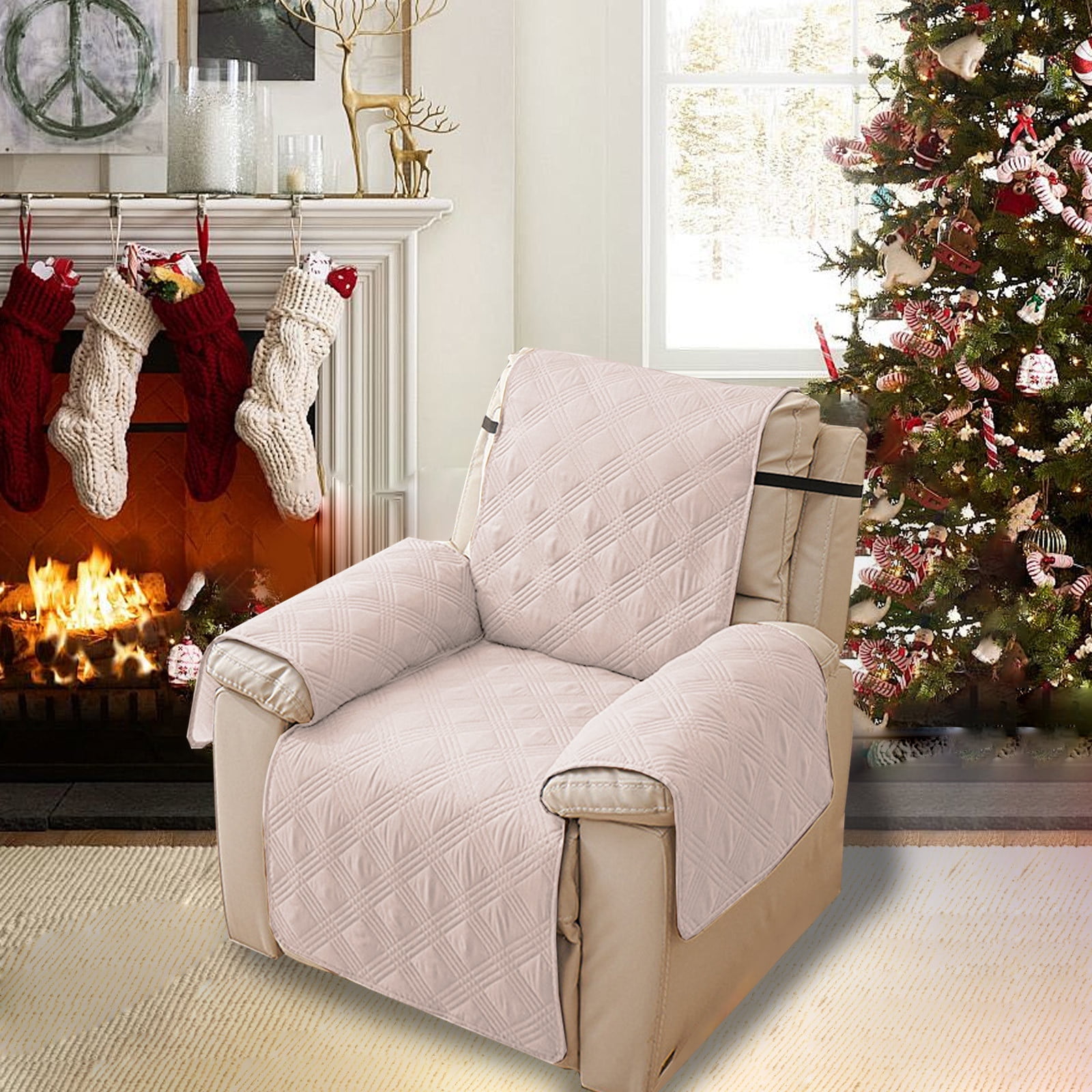 Click here for Lksixu Recliner Chair Covers  Solid Color Quilted... prices