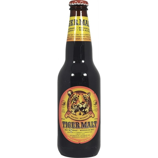 Tiger Malt Non-Alcoholic Drink, 341ml Pack of 24 - Walmart.ca