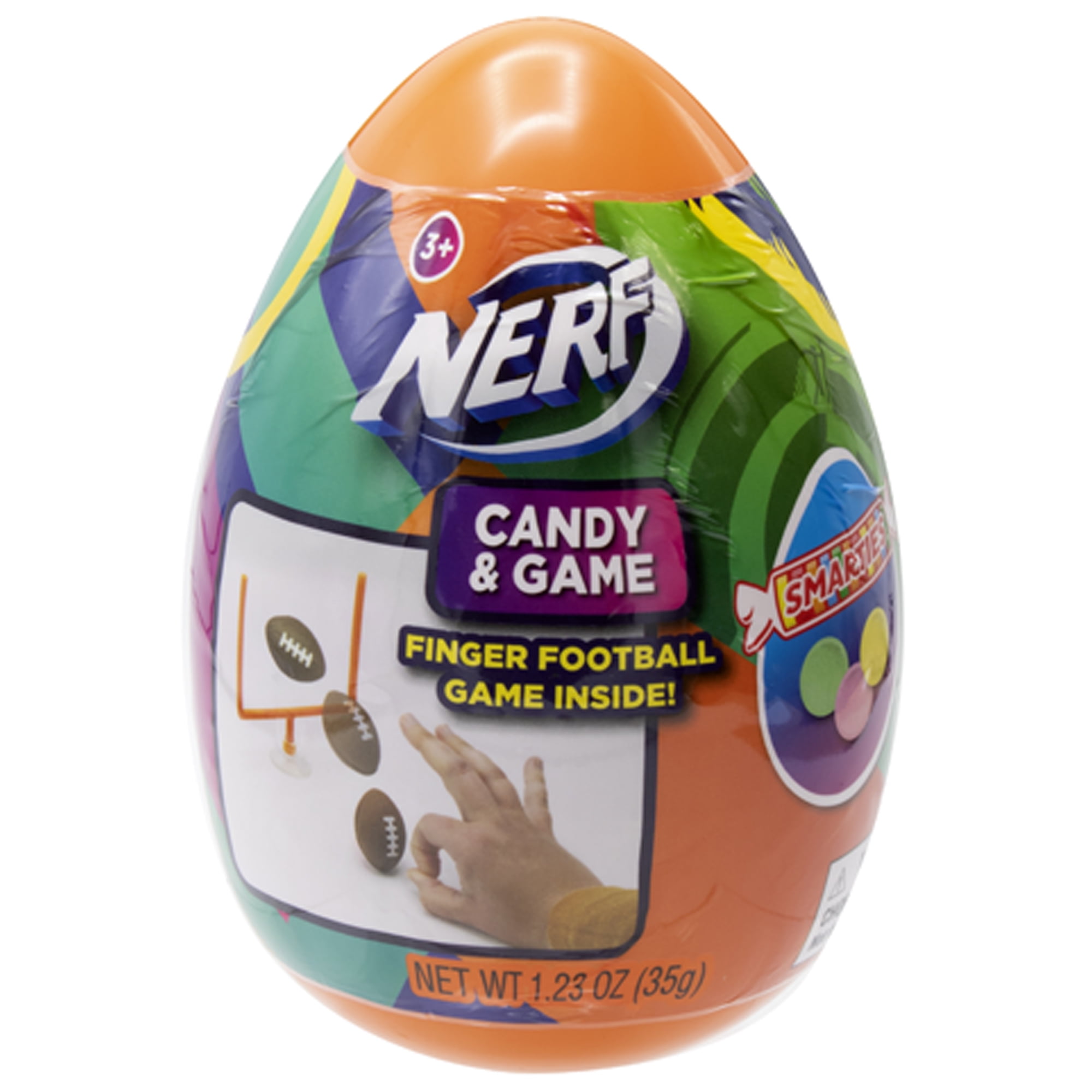 Frankford, Nerf Giant Easter Egg with Smarties Candy & Finger Football ...