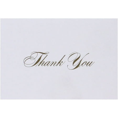 Great Papers! Gold Thank You Note Cards with Envelopes, 4.875"x3.375 ...