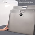2pcs Plastic Art Portfolio Bag 17.32x13.22inch and 12.99x11inch Arts ...