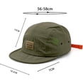 5 Panel Hat, Short Brim Quick Drying Baseball Cap with Embroidery for ...