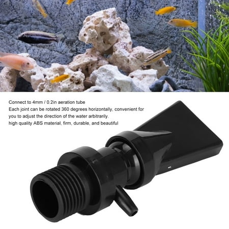 Fosa 2pcs 360° Rotating Adapter Aquarium Duckbill Nozzle Fish Tank ...