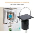 Solar Powered Rotating Wind Chime with Electric Set Black - Walmart.com