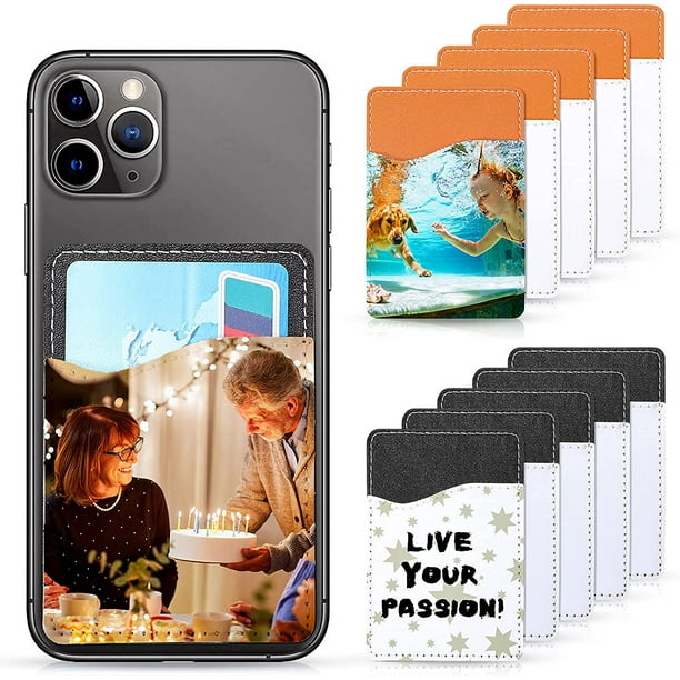10 Pieces Sublimation Blanks Phone Wallet PU Leather Cell Phone Card ...
