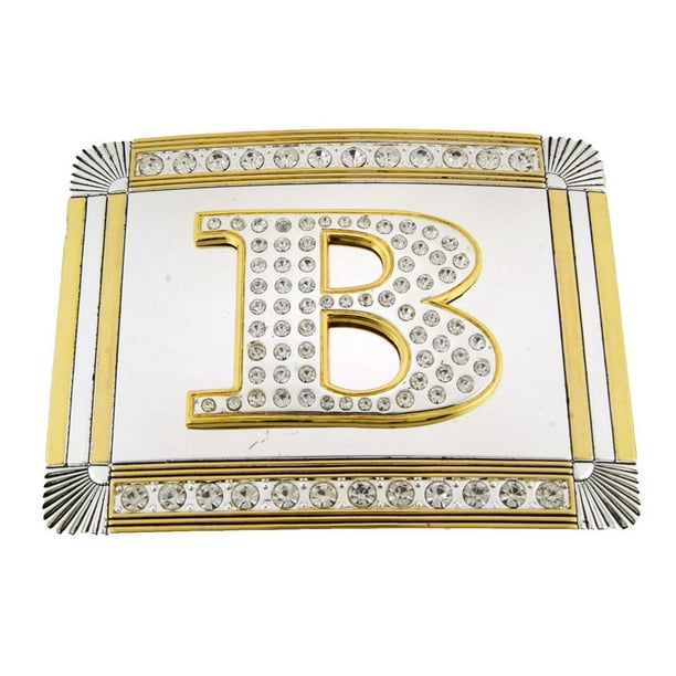 Initial B Letter B Belt Buckles Alphabet B Monogram B Men Cowboy ...
