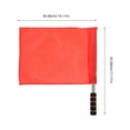 Moluckfu Red Hand Signal Flags for Linesmen 4Pcs 17.7*14.2*1in ...