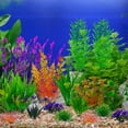 Colorful Artificial Aquarium Plants & Accessories - 18pcs Fish Tank ...