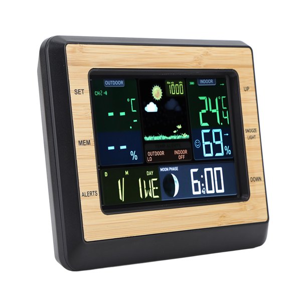 Temperature Humidity Clock,Weather Forecast Station Clock Weather ...